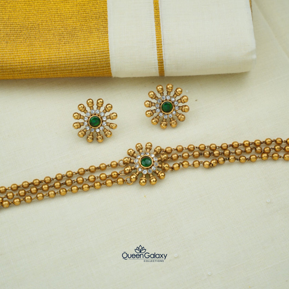 Antique Choker With Stud – Queen Galaxy Collections